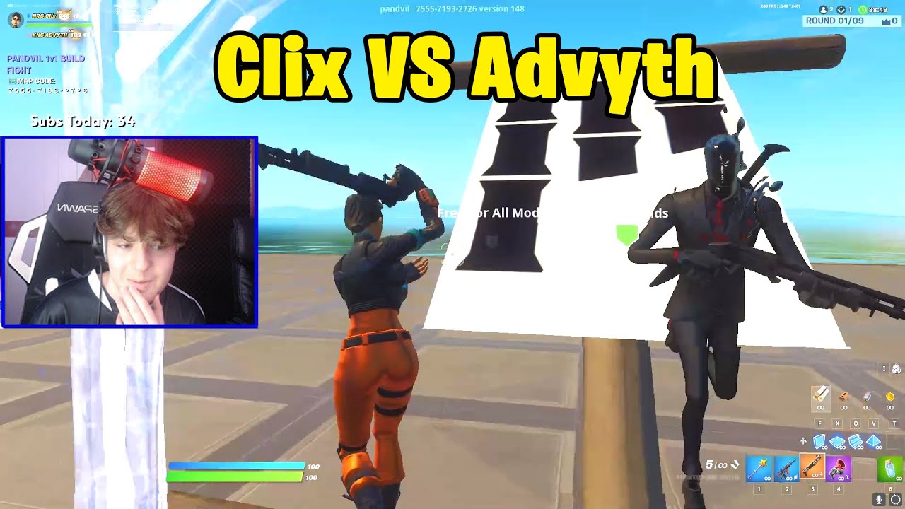 Clix VS KNG Advyth 1v1 Buildfights!! - YouTube
