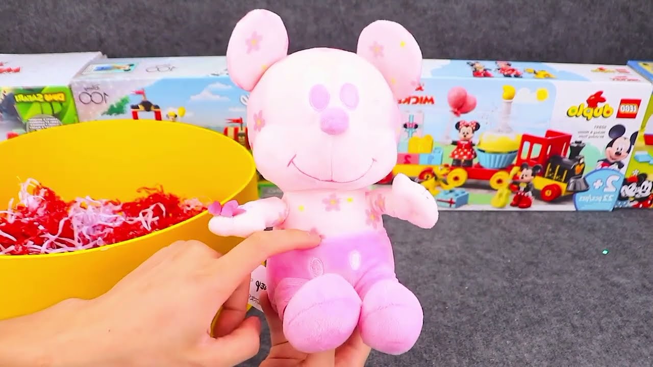 10 minute Satisfying with Unboxing Mickey Mouse Funhouse Big Dinosaur ...
