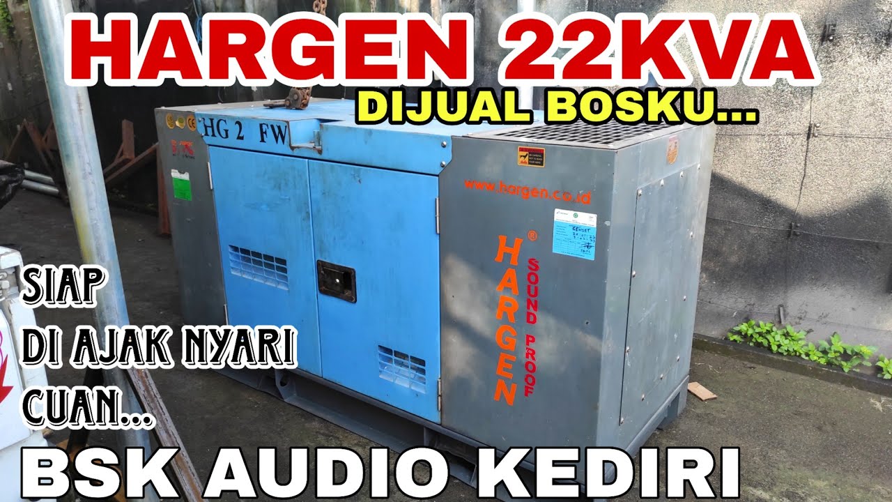 GENSET SILENT HARGEN 22KVA // SIAP TEMPUR BOSKU - YouTube