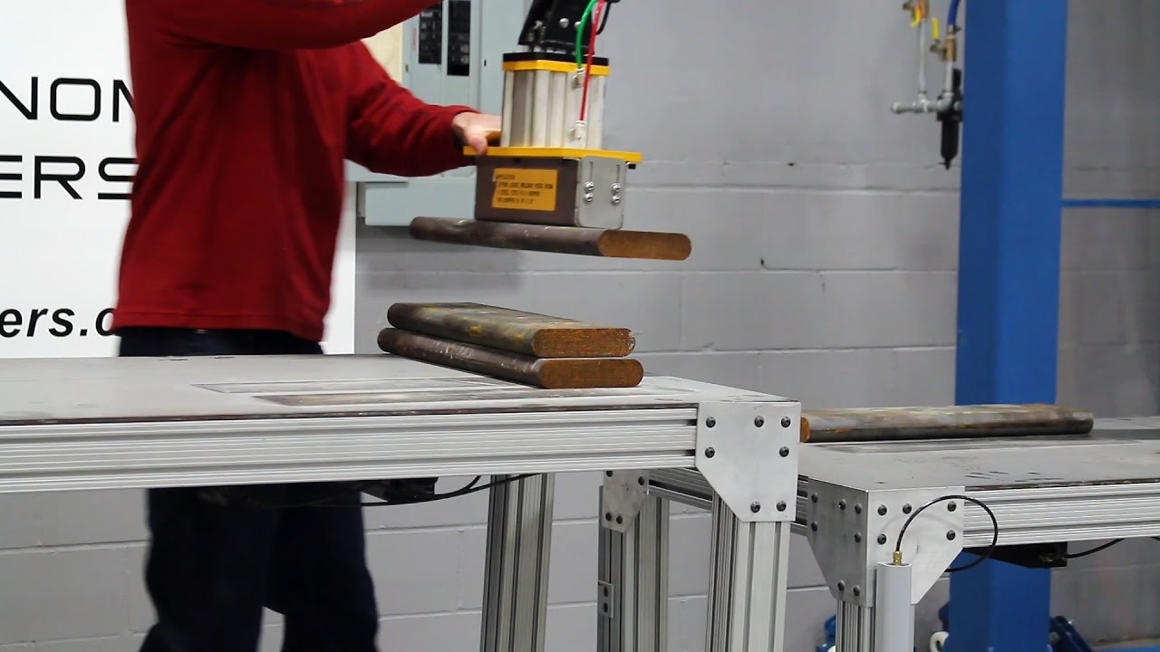 Magnet Gripper for 80 Pound Bar Stock - YouTube
