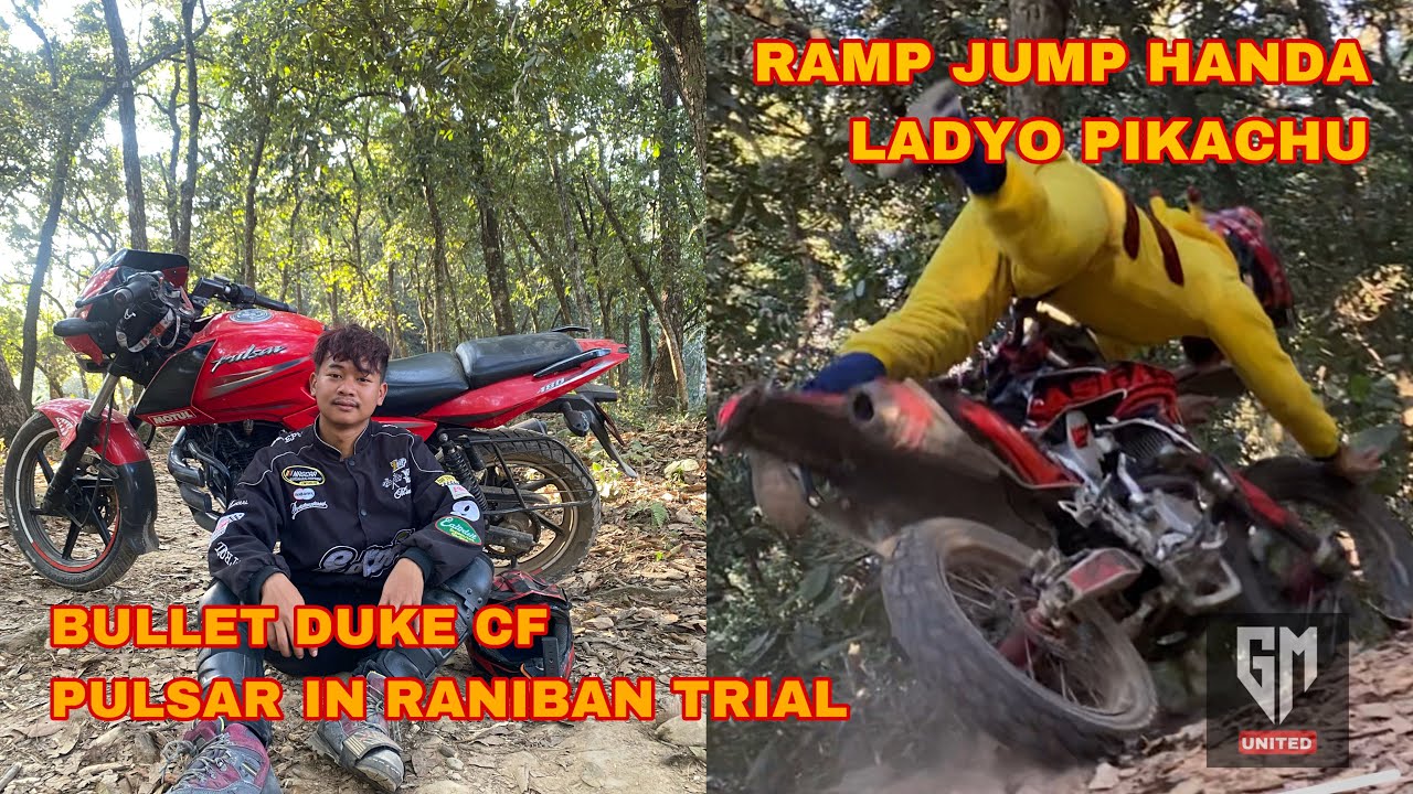 What happen to Him 😱?? Is he safe 🤦?Raniban Trial Pulsar,Bullet, Duke ...