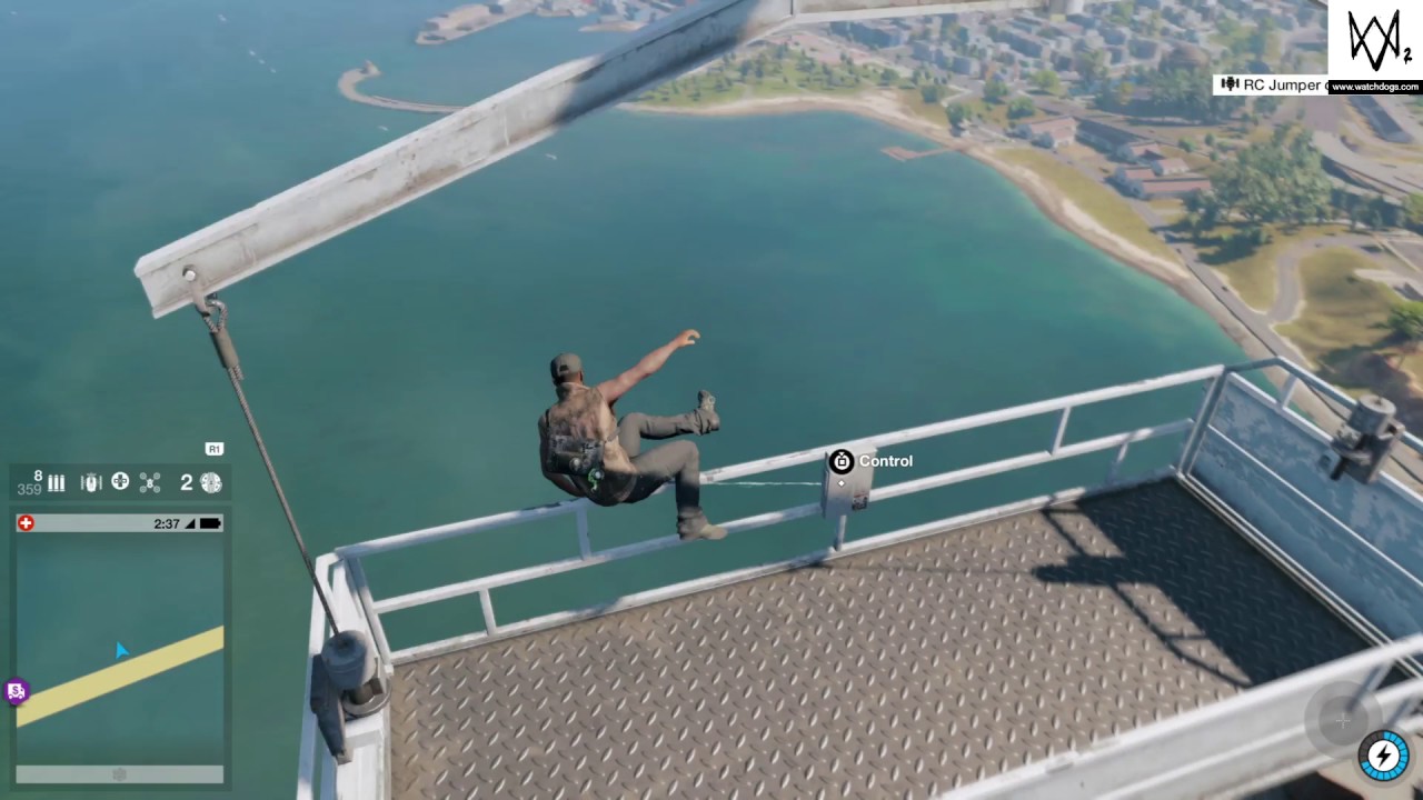 WATCH_DOGS® 2 - Jumping off the Golden Gate Bridge - YouTube
