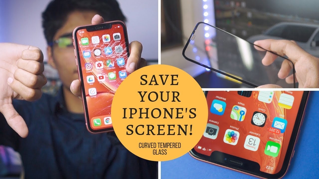 SAVE YOUR iPHONE'S DISPLAY! Perfect Curved Tempered Glass for iPhone X ...