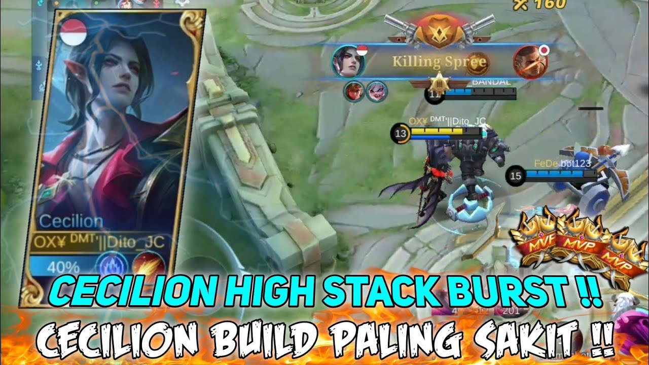 Cecilion High Stack Burst ! Build Cecilion Tersakit | Top Global ...