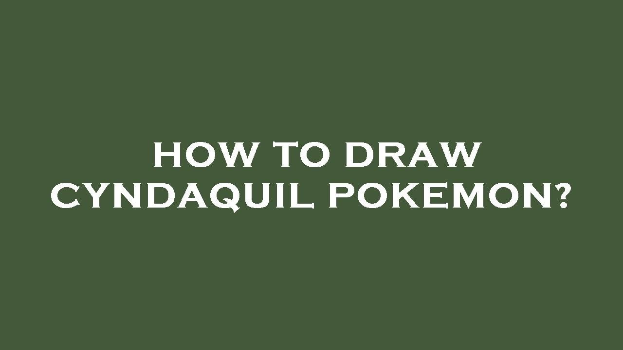 How to draw cyndaquil pokemon? - YouTube