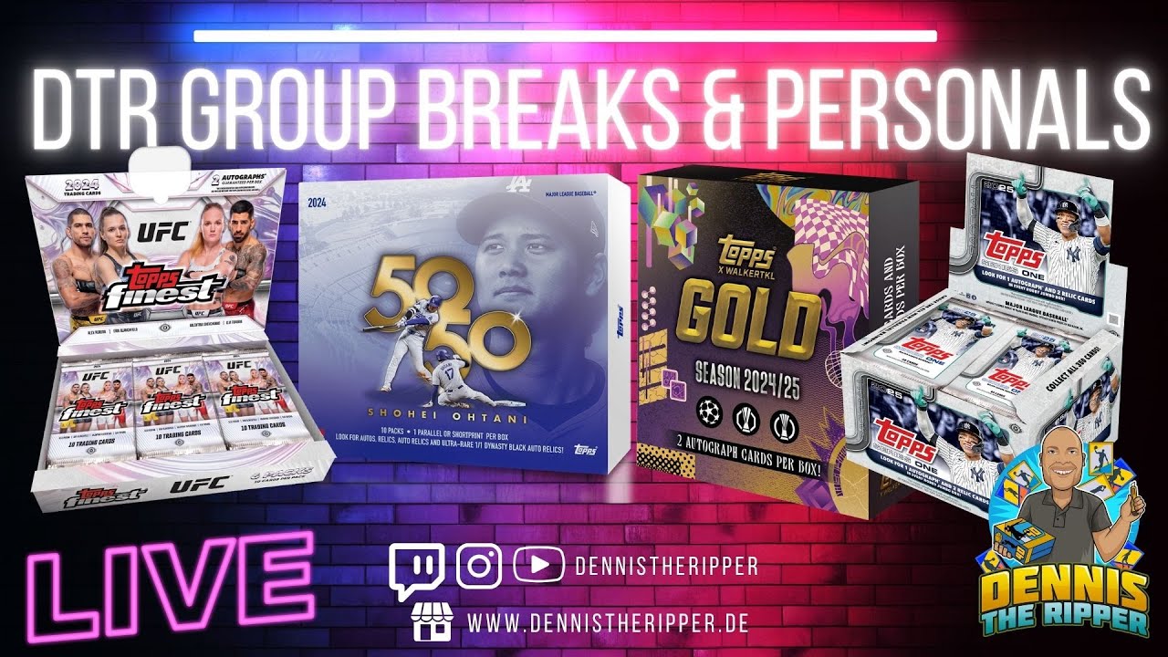 Musiala & Bellingham Auto UCC Gold!🔥Ohtani 50/50 Premiere!💥DTR Group Breaks & Personals - YouTube