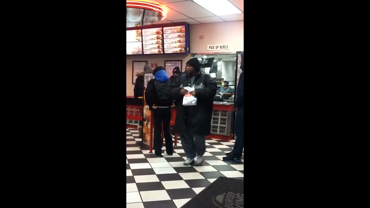 Burger King man pulls out a gun. - YouTube