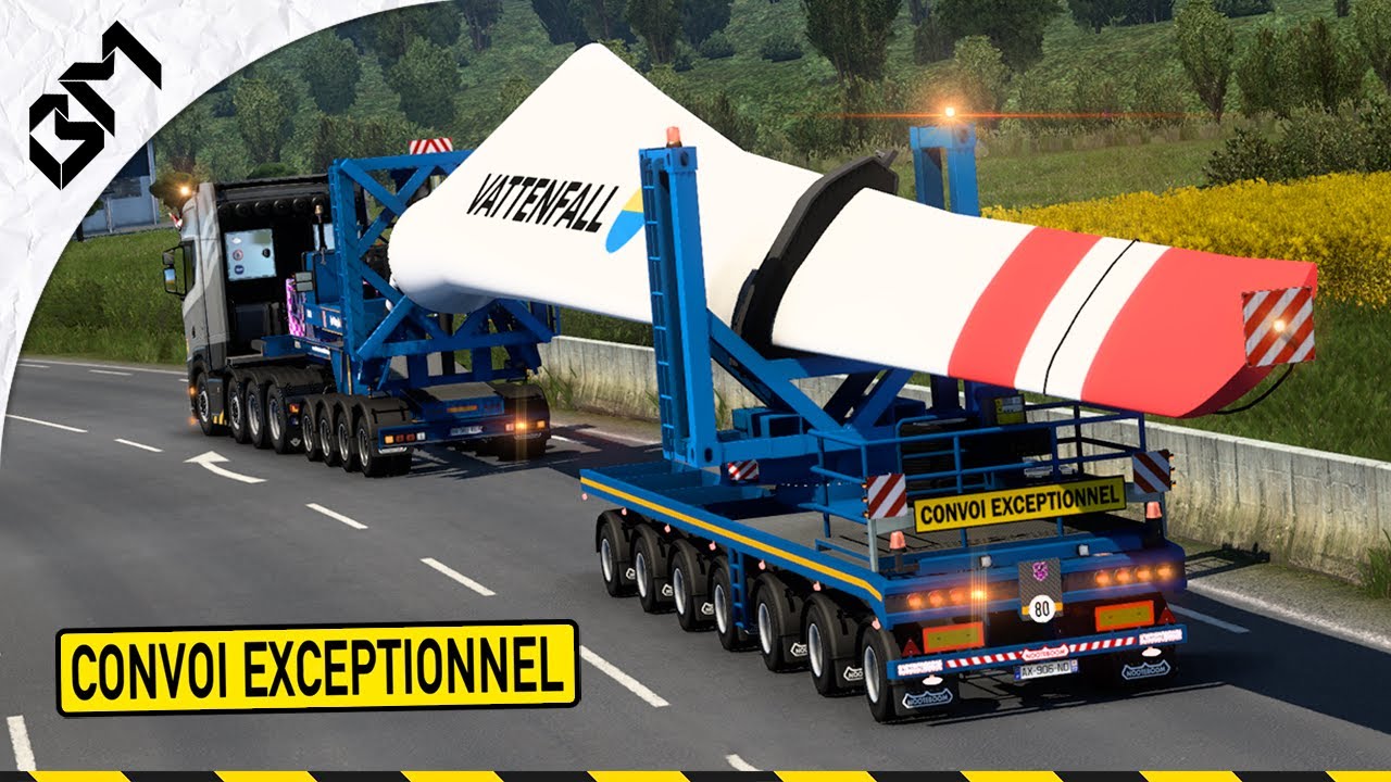 ETS2 | L'énorme CONVOI DE L’EXTRÊME - Multijoueur RP - Convoi XXL - YouTube