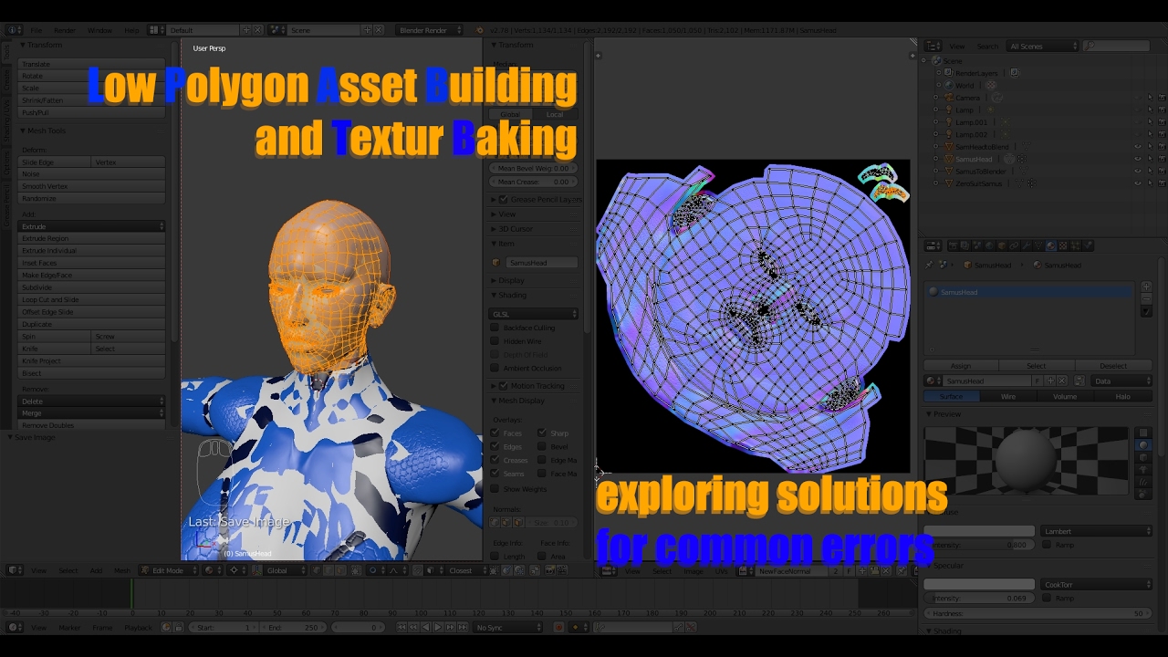 Baking Normal Maps in Blender : If only I knew this sooner. - YouTube