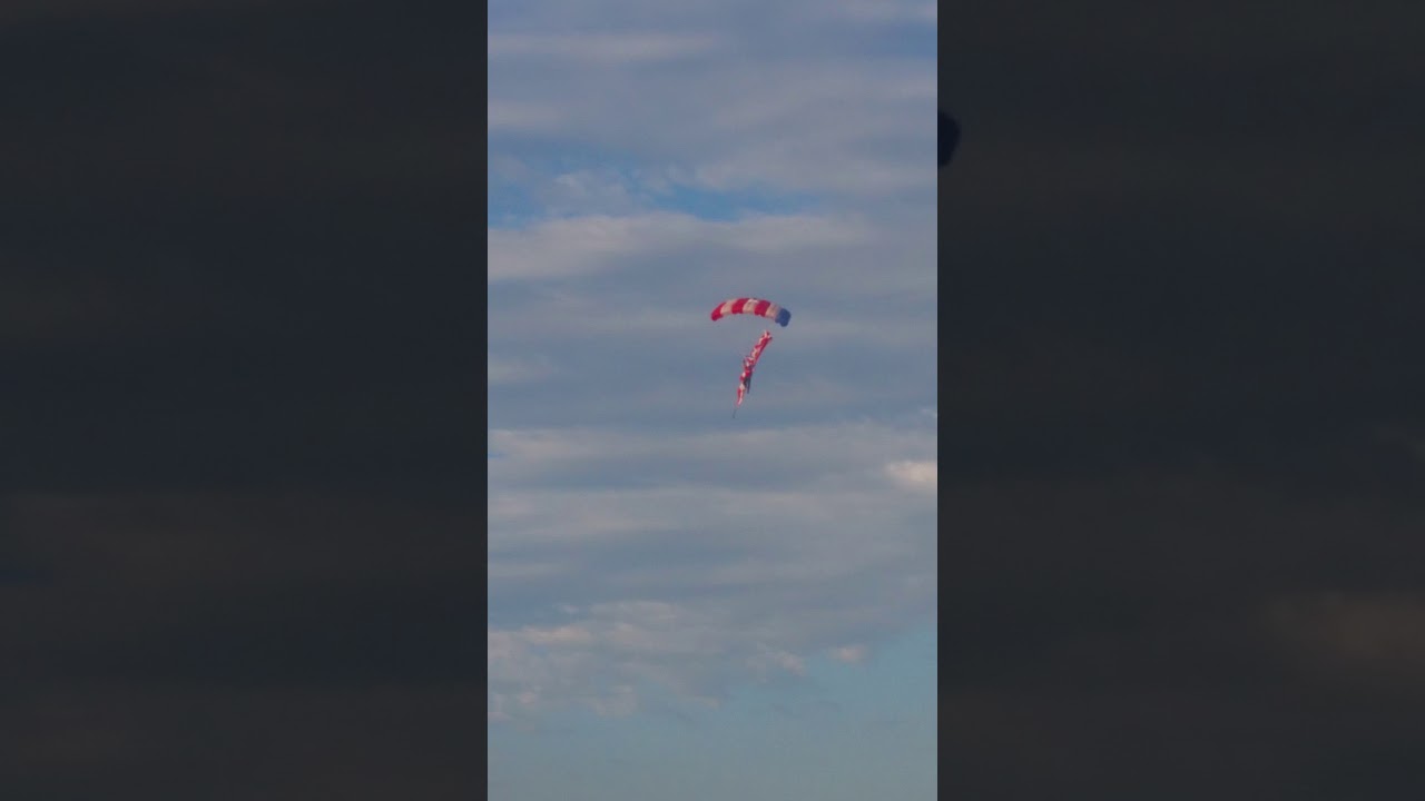 Navy Seal Parachute Land in GGHS New Memorial Football Stadium ...