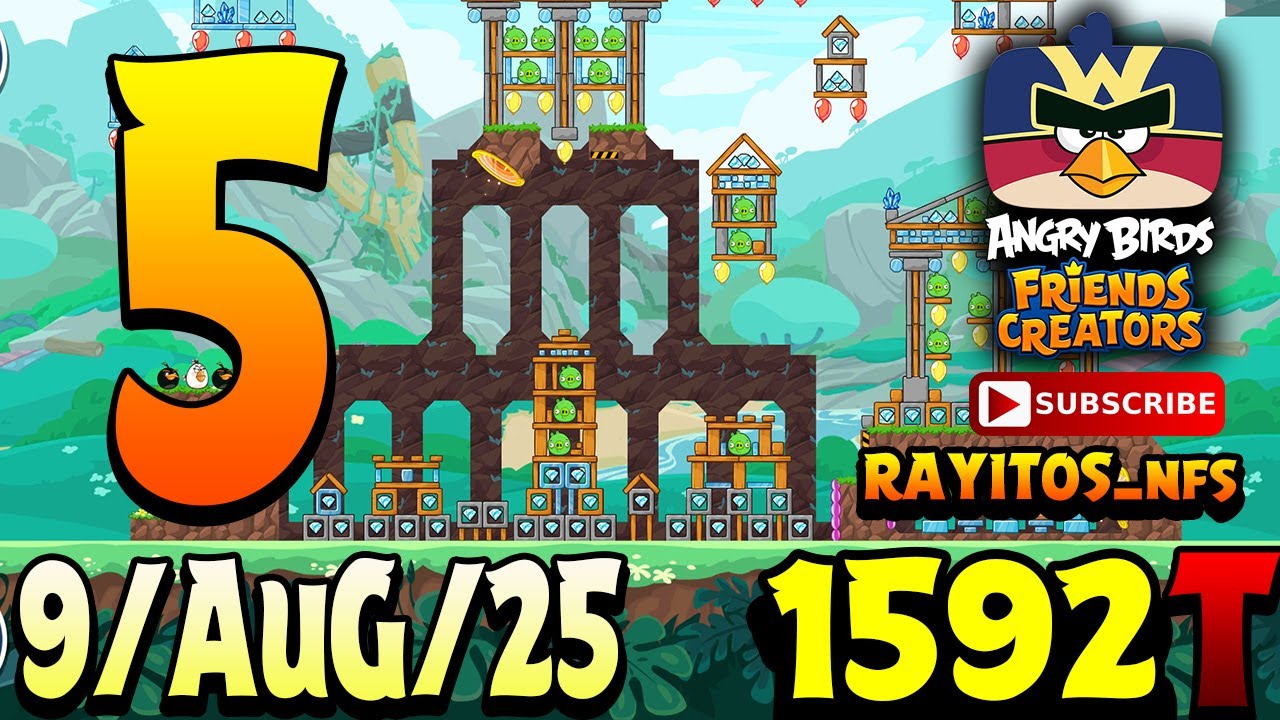 Angry Birds Friends Level 5 Tournament 1592 Highscore POWER-UP ...