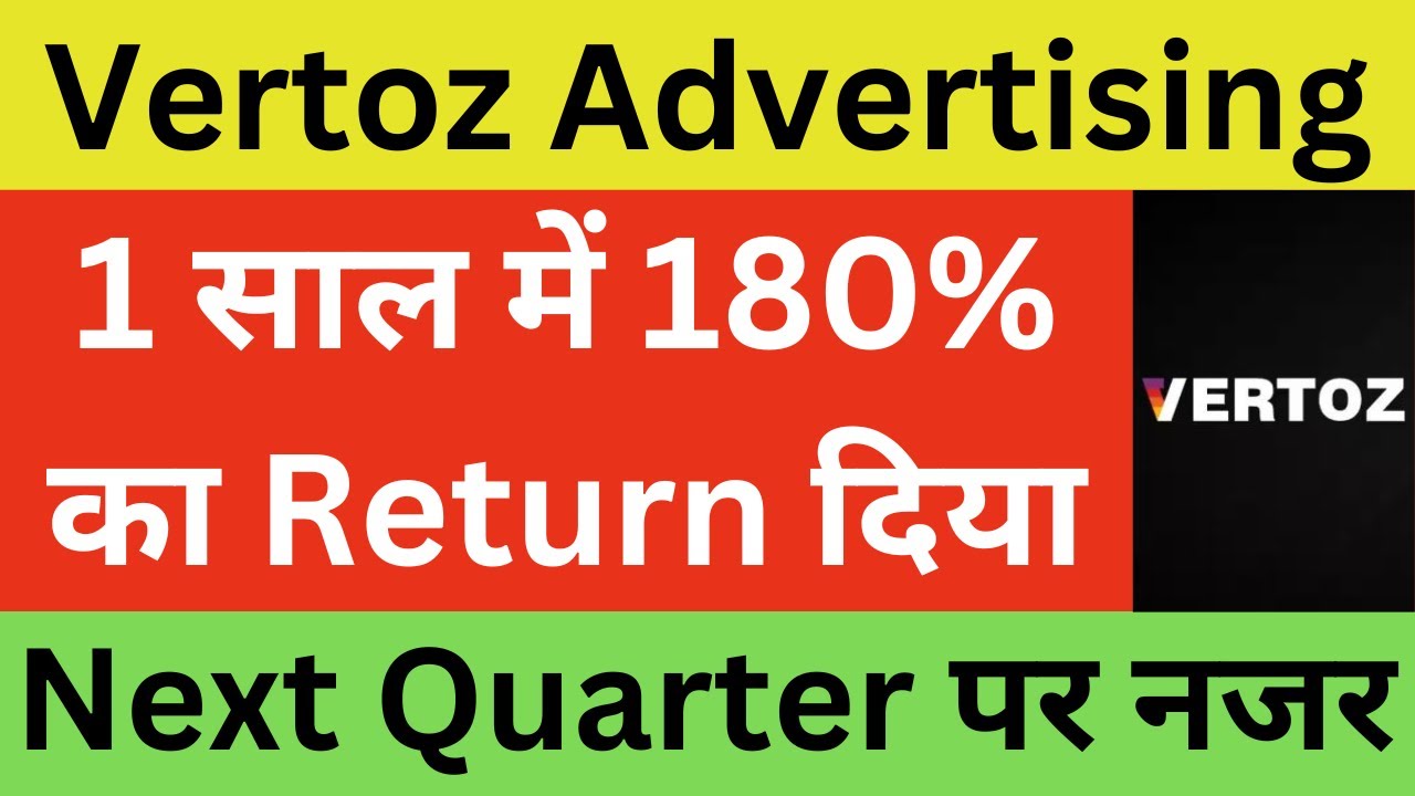 Vertoz advertising limited share analysis || Vertoz advertising share ...