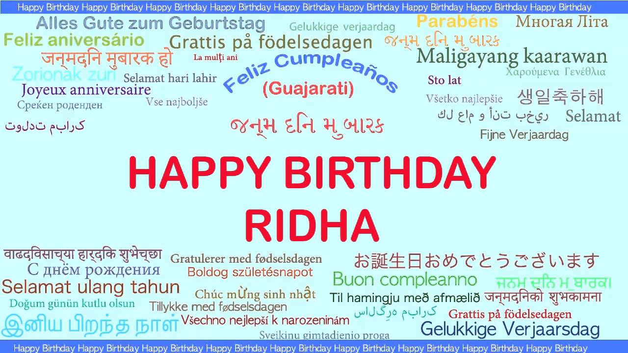 Ridha Languages Idiomas - Happy Birthday - YouTube