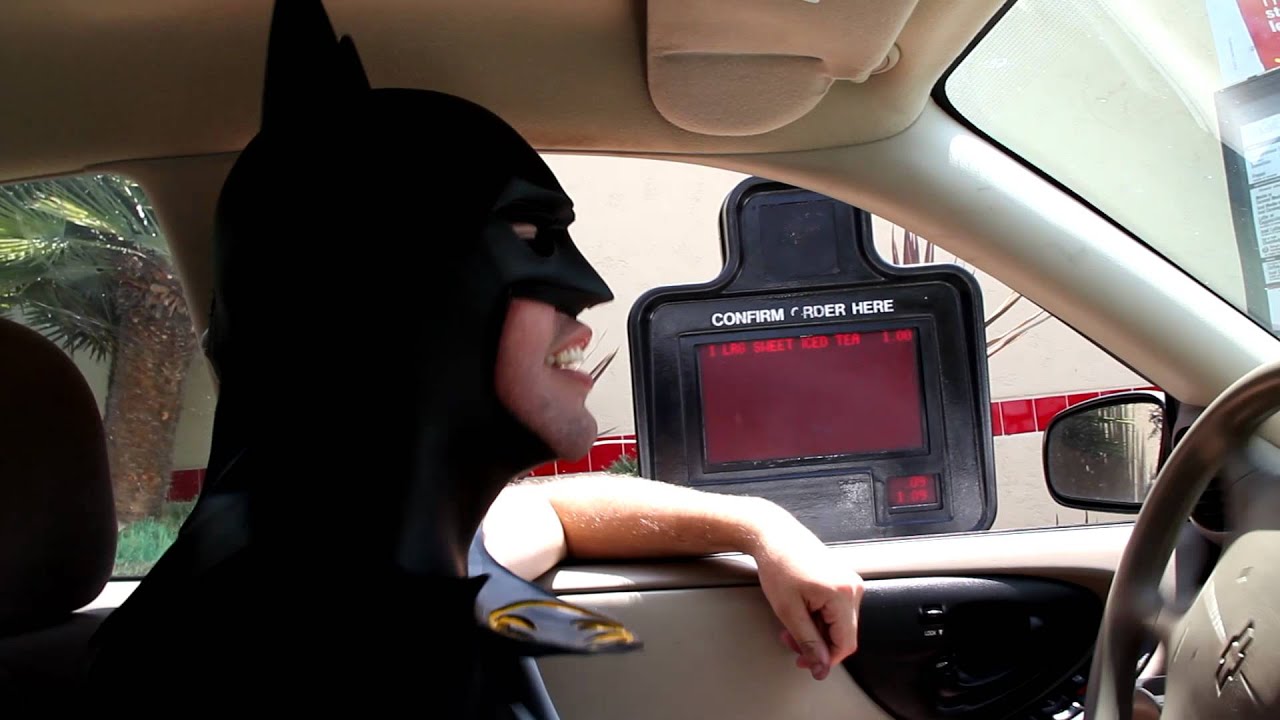Batman at the Drive Thru - YouTube