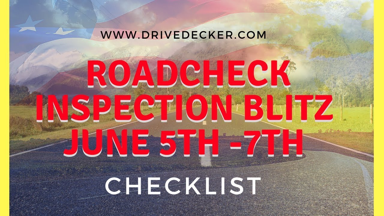 Prepare for 2018 Roadside Inspections - Roadside Inspection Checklist ...