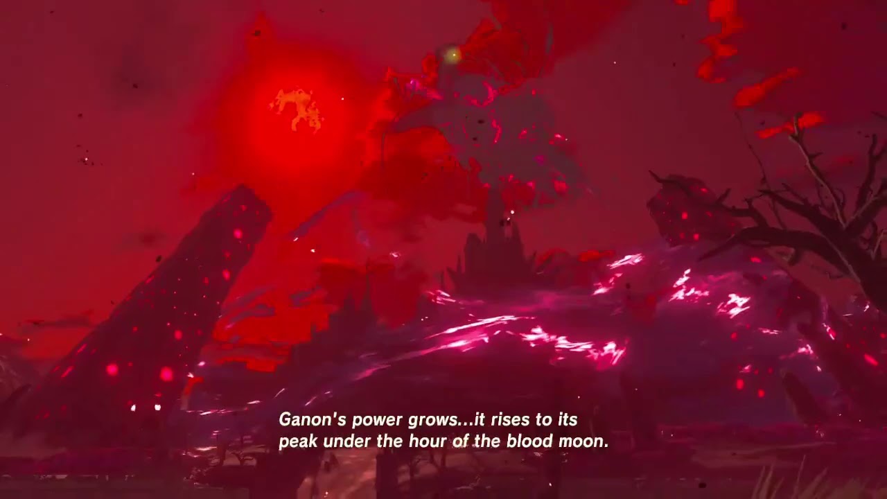 The Blood Moon. Legend Of Zelda Breath Of The Wild - YouTube