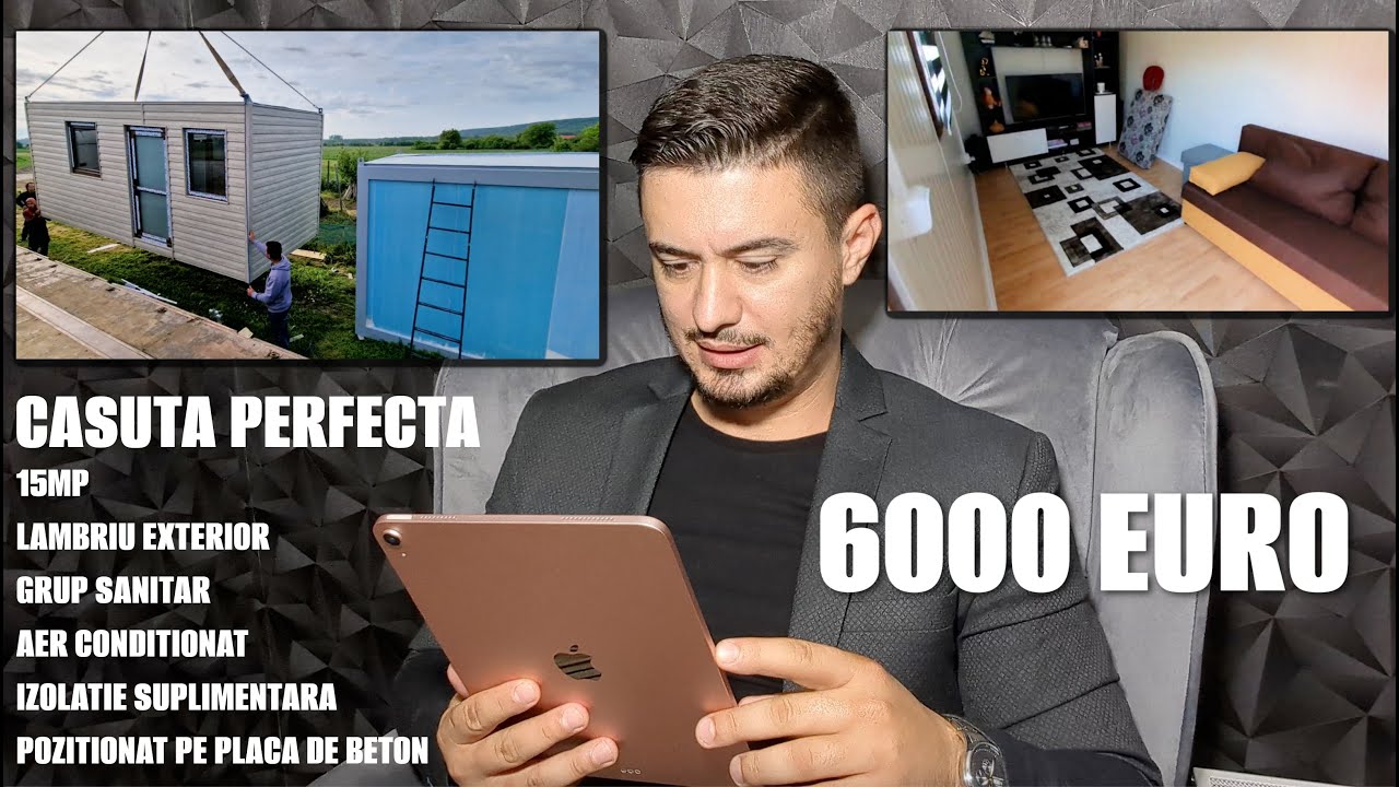 🏡CASUTA PERFECTA 6000€ | 15MP | IZOLATIE | AC | GRUP SANITAR ...