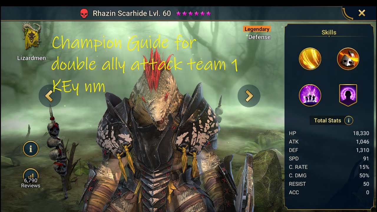Clan boss champion guide Double ally attack team Raid shadow legends ...
