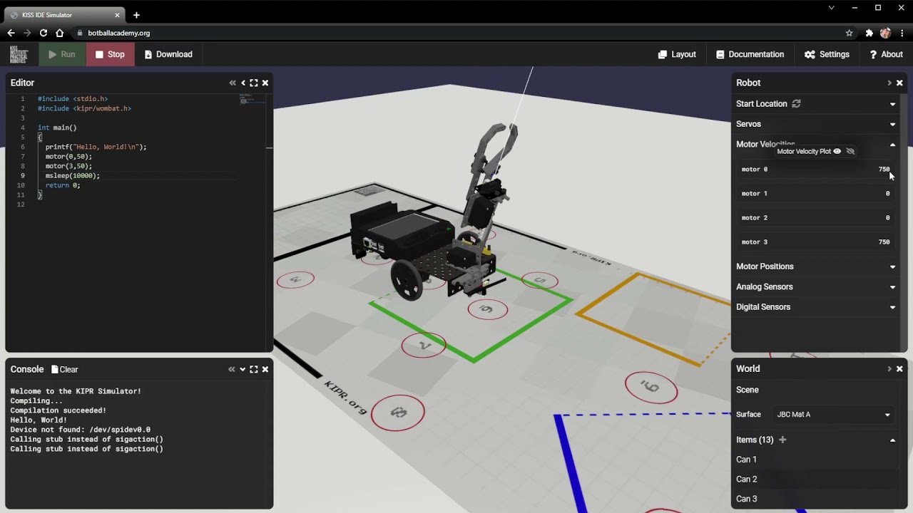 Botball Academy - Robot Section - YouTube