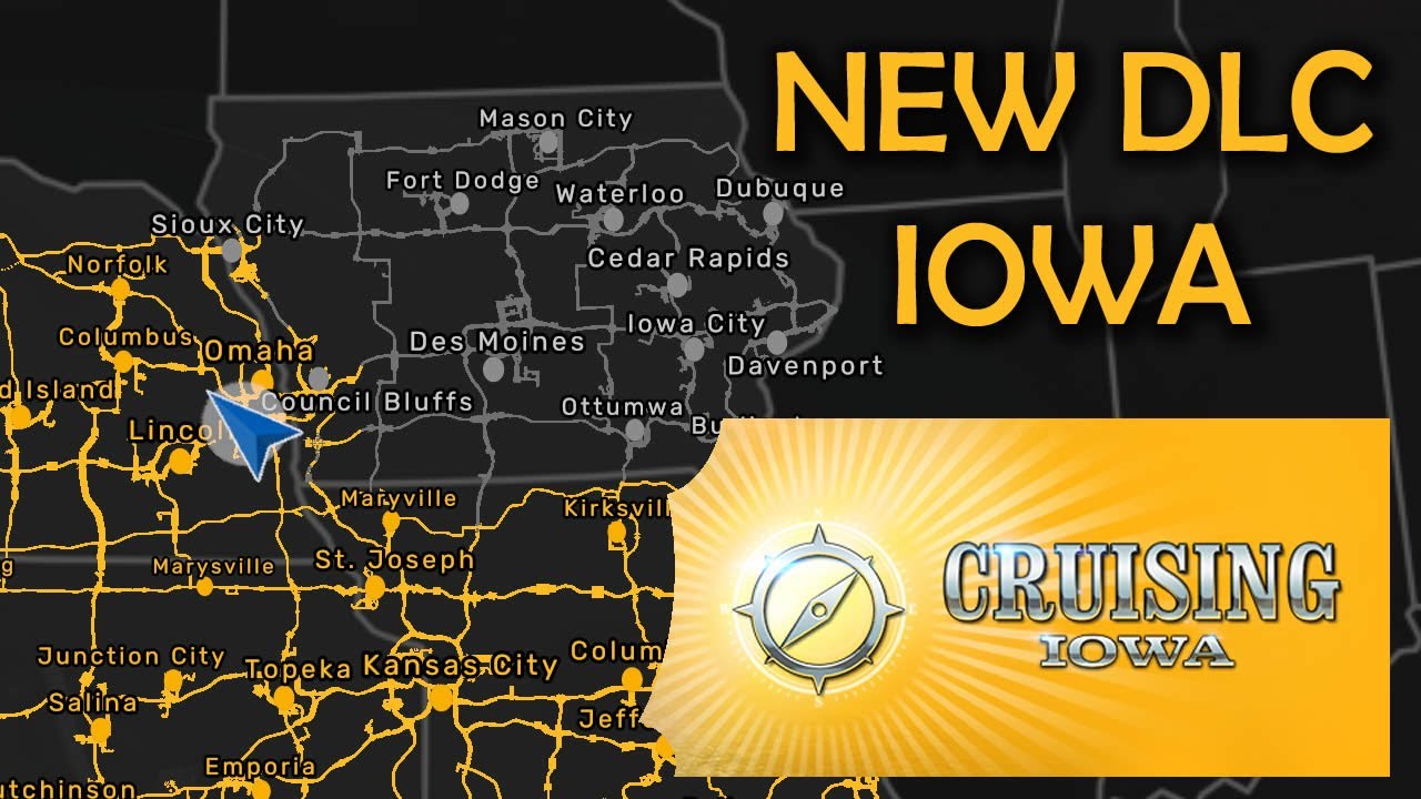 New ATS Expansion - Iowa DLC first route * American Truck Simulator 1. ...