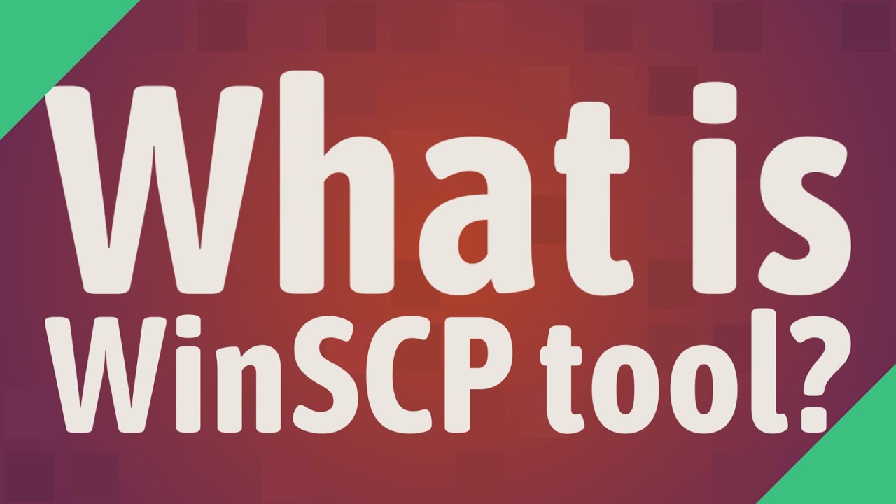 What is WinSCP tool? - YouTube