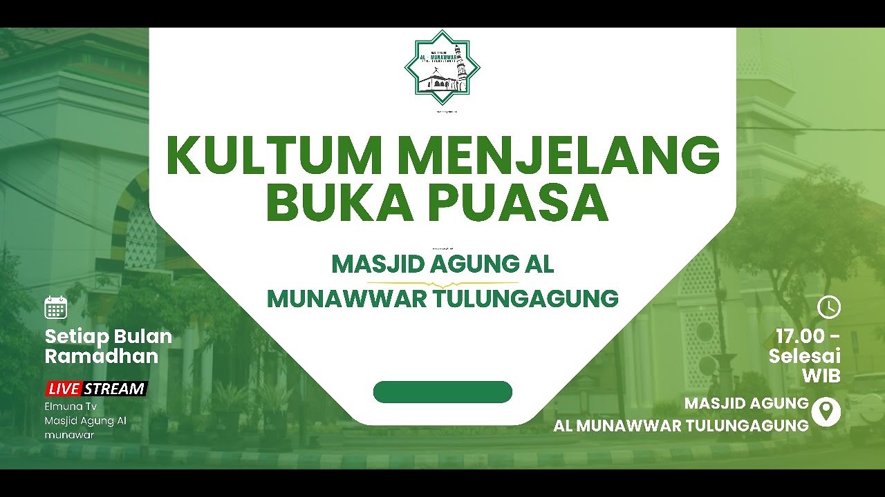 Kultum Menjelang Berbuka Puasa 4 Romadhon 1446 H / 2025 M bersama Prof ...