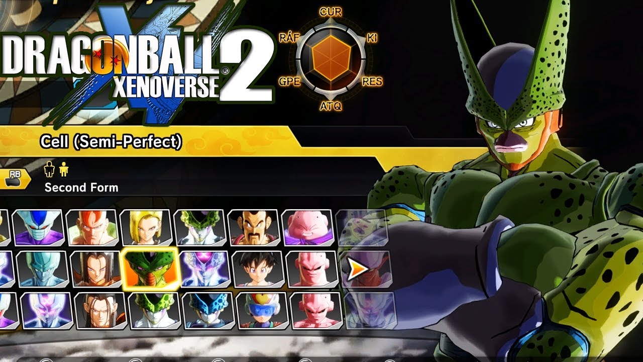 Dragon Ball Xenoverse 2: Cell Semi-Perfecto |Gameplay [MOD] - YouTube