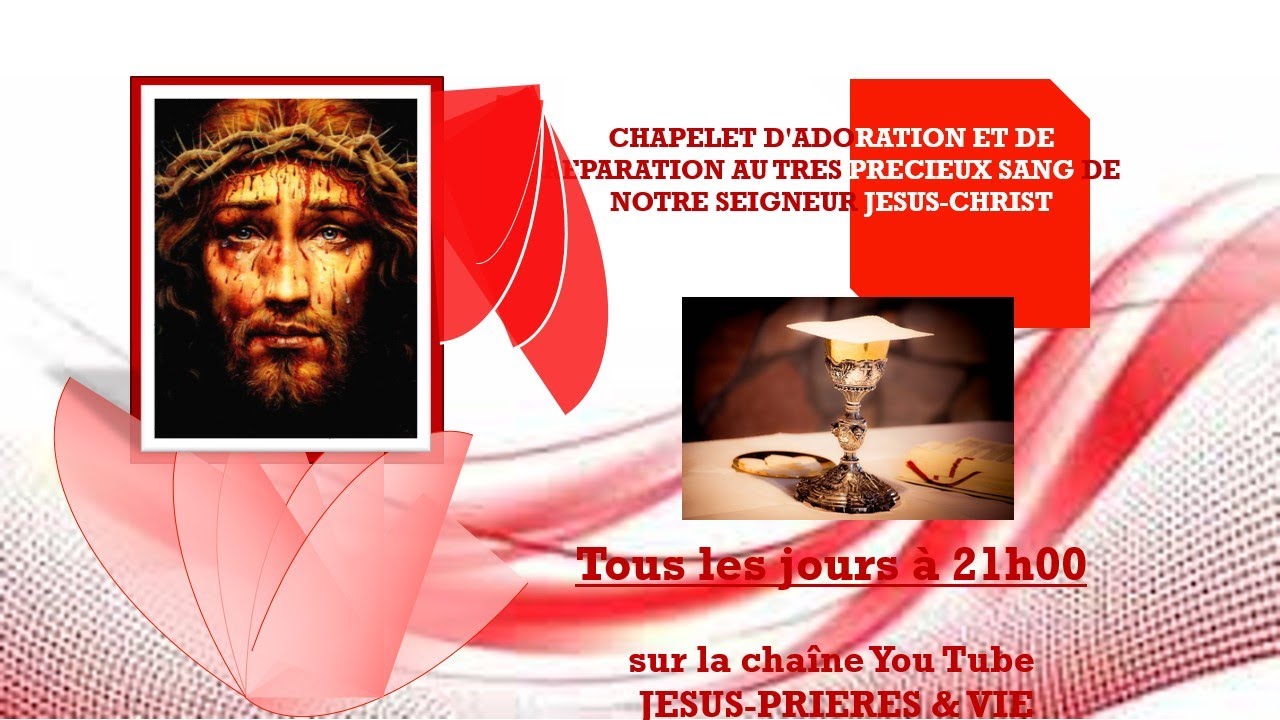 Chapelet d'adoration et de réparation au Précieux Sang🩸 -JESUS-PRIERES ...