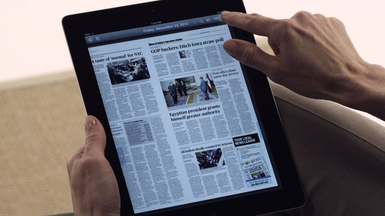 Demo of Today's Newspaper app - YouTube