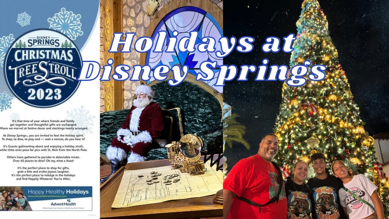 Holidays at Disney Springs | Christmas Tree Stroll 2023 | Christmas ...