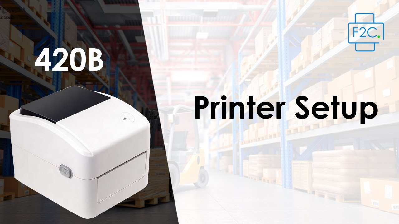 420B Printer Setup video step by step - YouTube