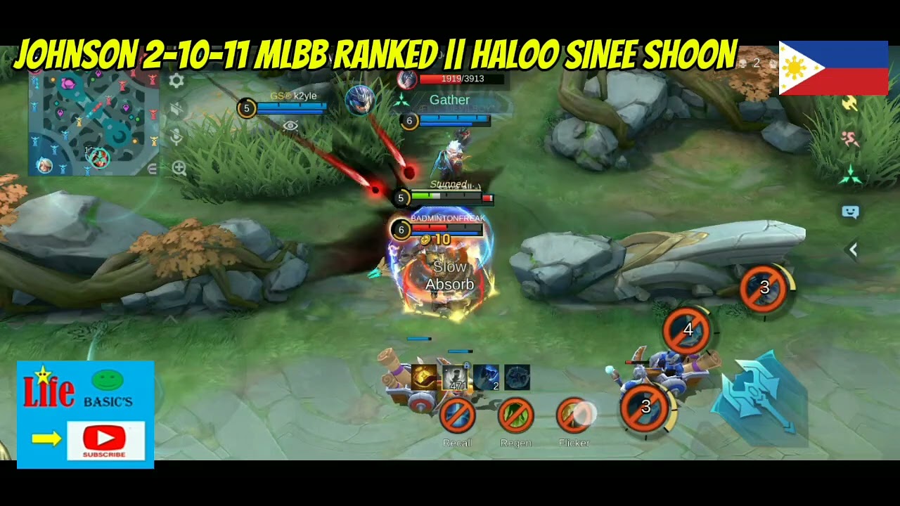 JOHNSON MLBB 2-10-11 RANKED - Crashing Into Battle! ⚡🔥 || 2025년 02월 22일 ...