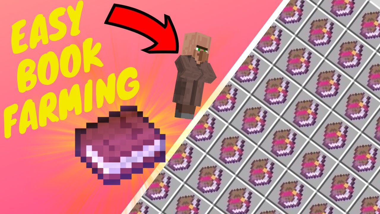 How To Farm Enchanting Books( Fast And Efficient) - YouTube