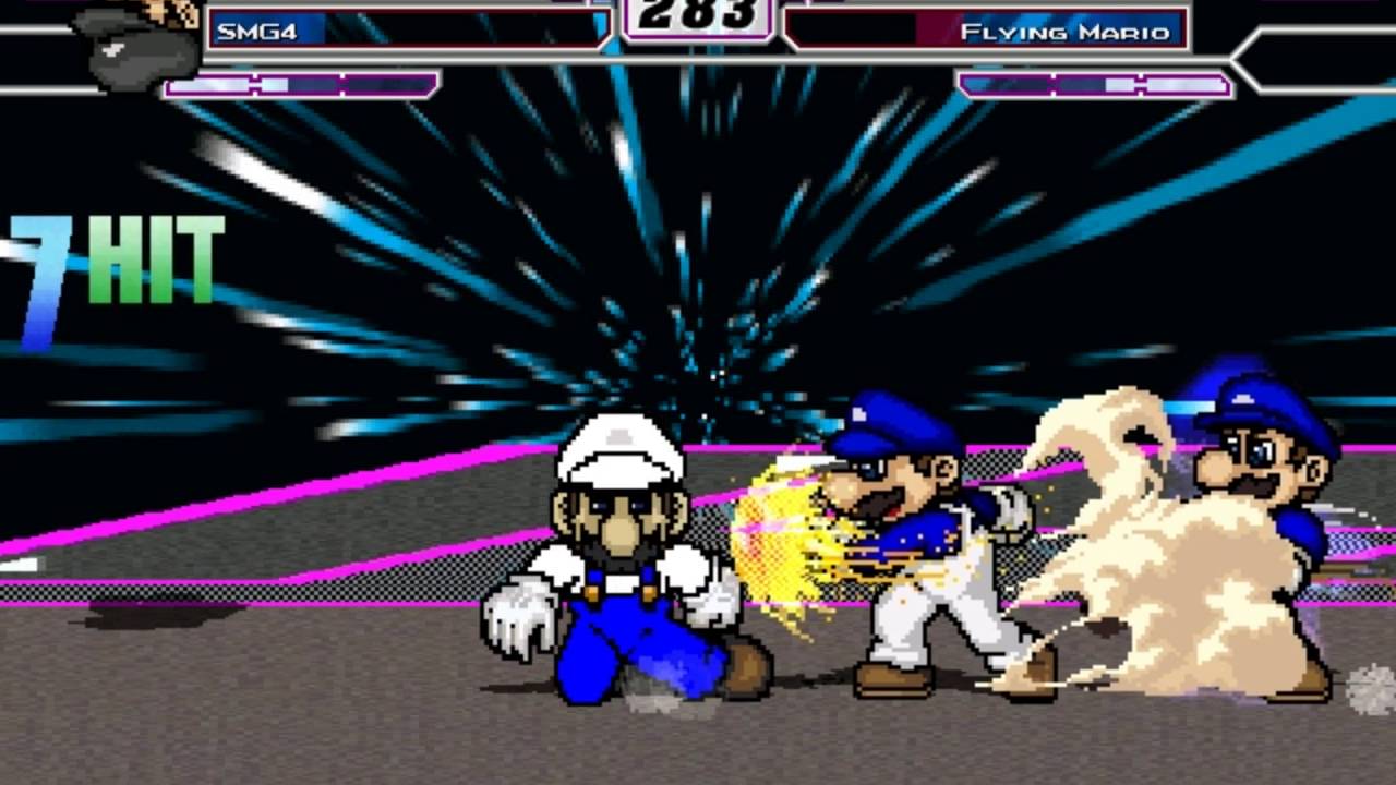 MUGEN Request #58 SLG4(me) & SMG4 vs SMG4 & Flying Mario - YouTube