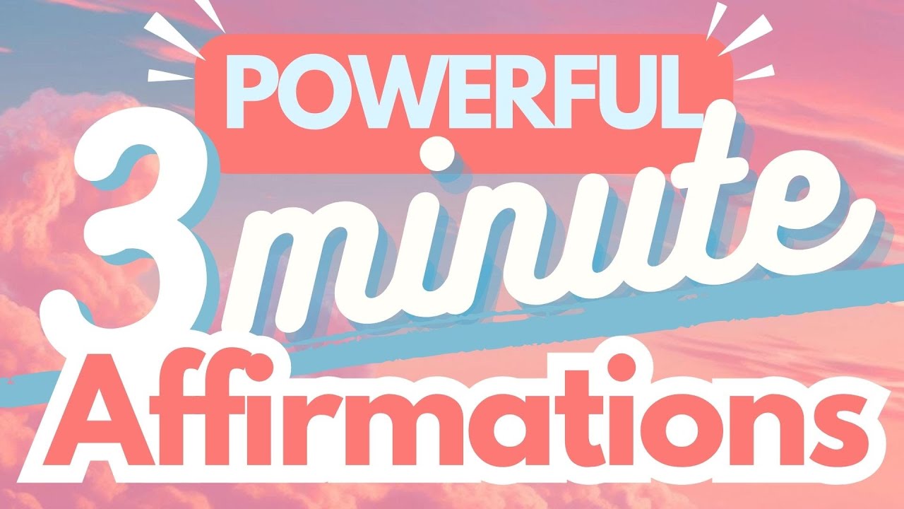 3 Minute Morning Affirmations | Daily Positivity & Manifestation - YouTube