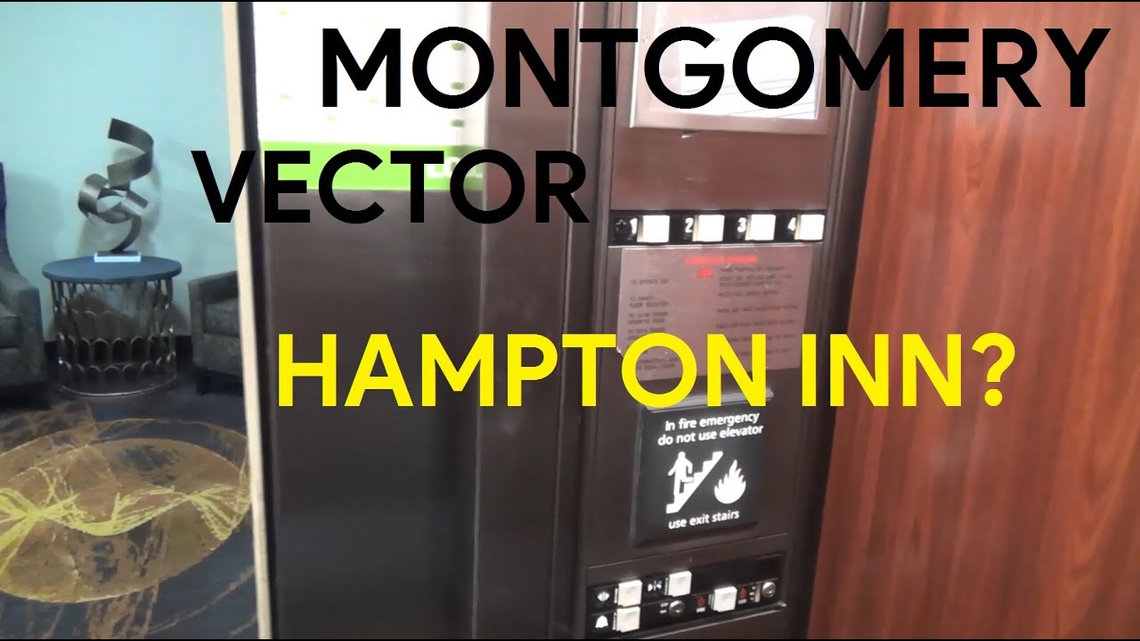 1989 Montgomery Vector Elevators at a Hampton Inn! Chesapeake, VA - YouTube