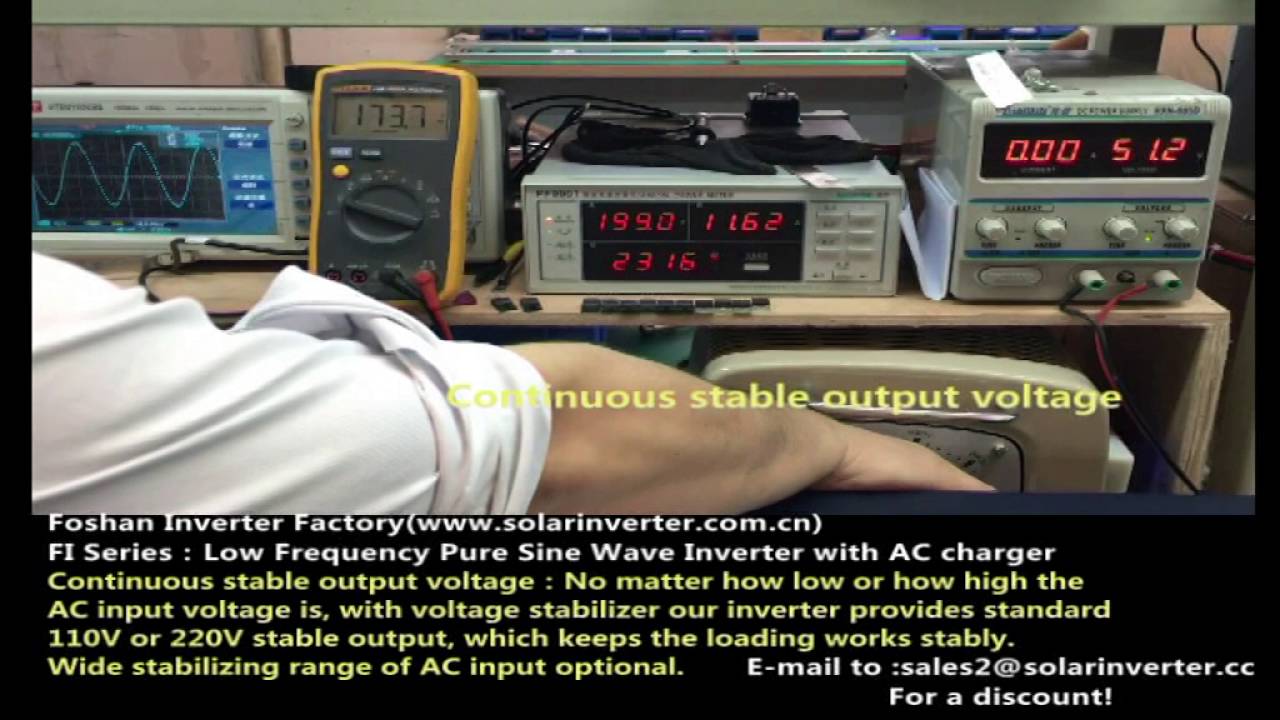 Pure sine wave inverter with built in MPPT solar charger controller and ...