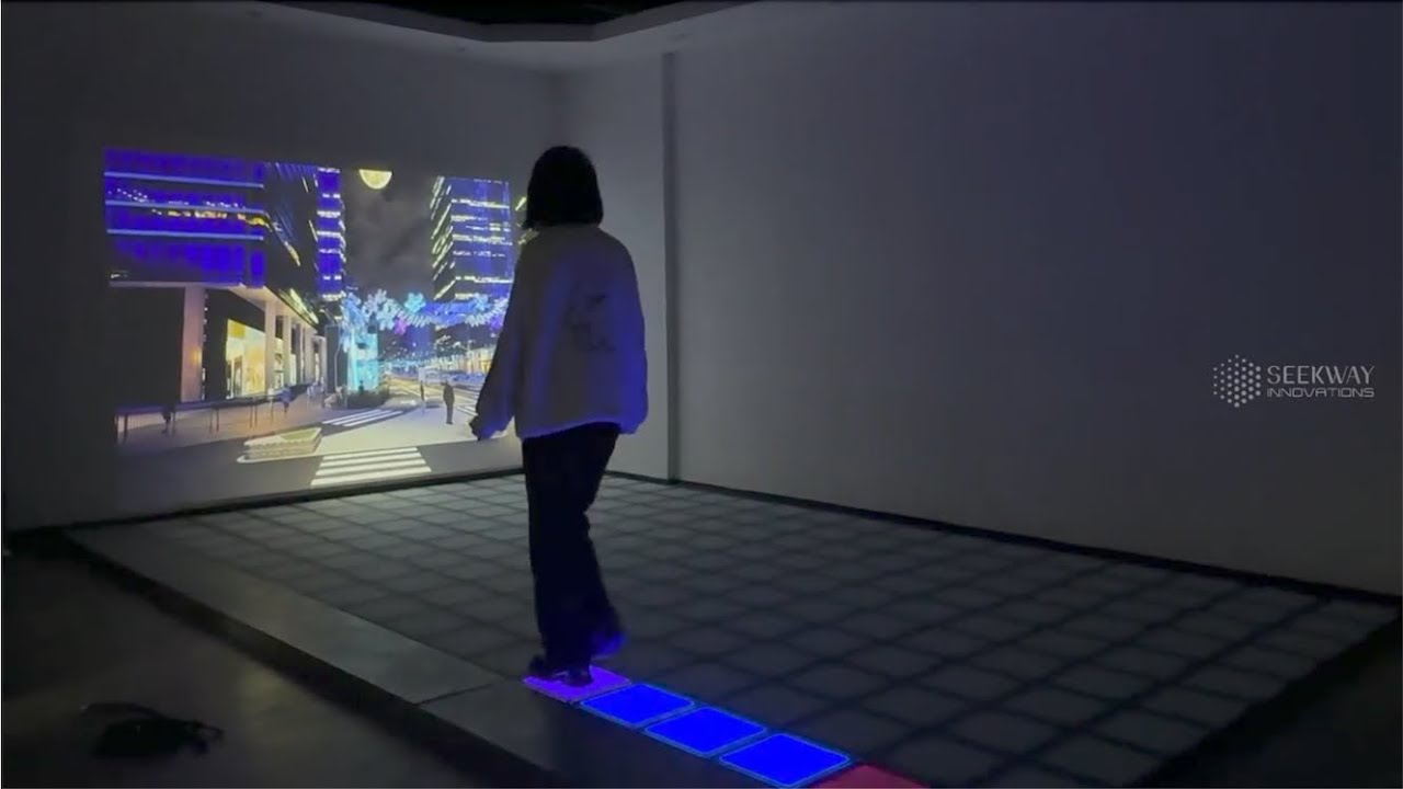 3D LED Game ｜ City Walking VR via Interactive Floor & Real-time ...