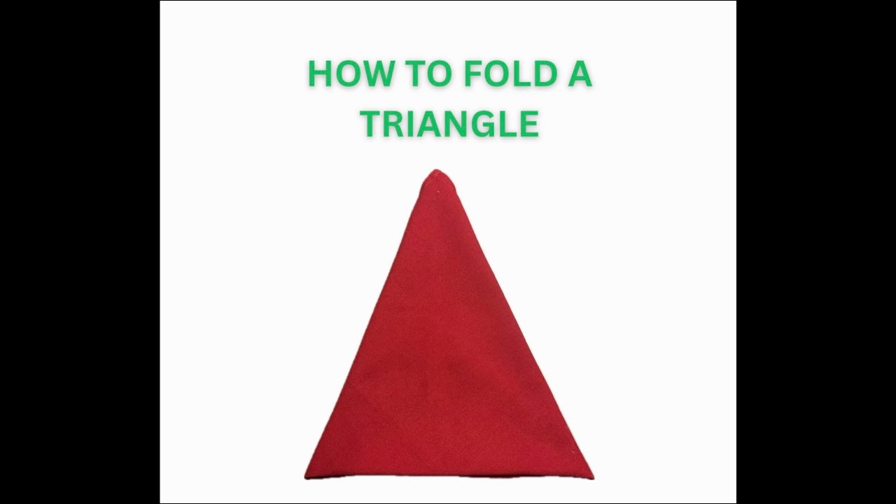How To Fold A Triangle (More Steps Than You Think) - YouTube