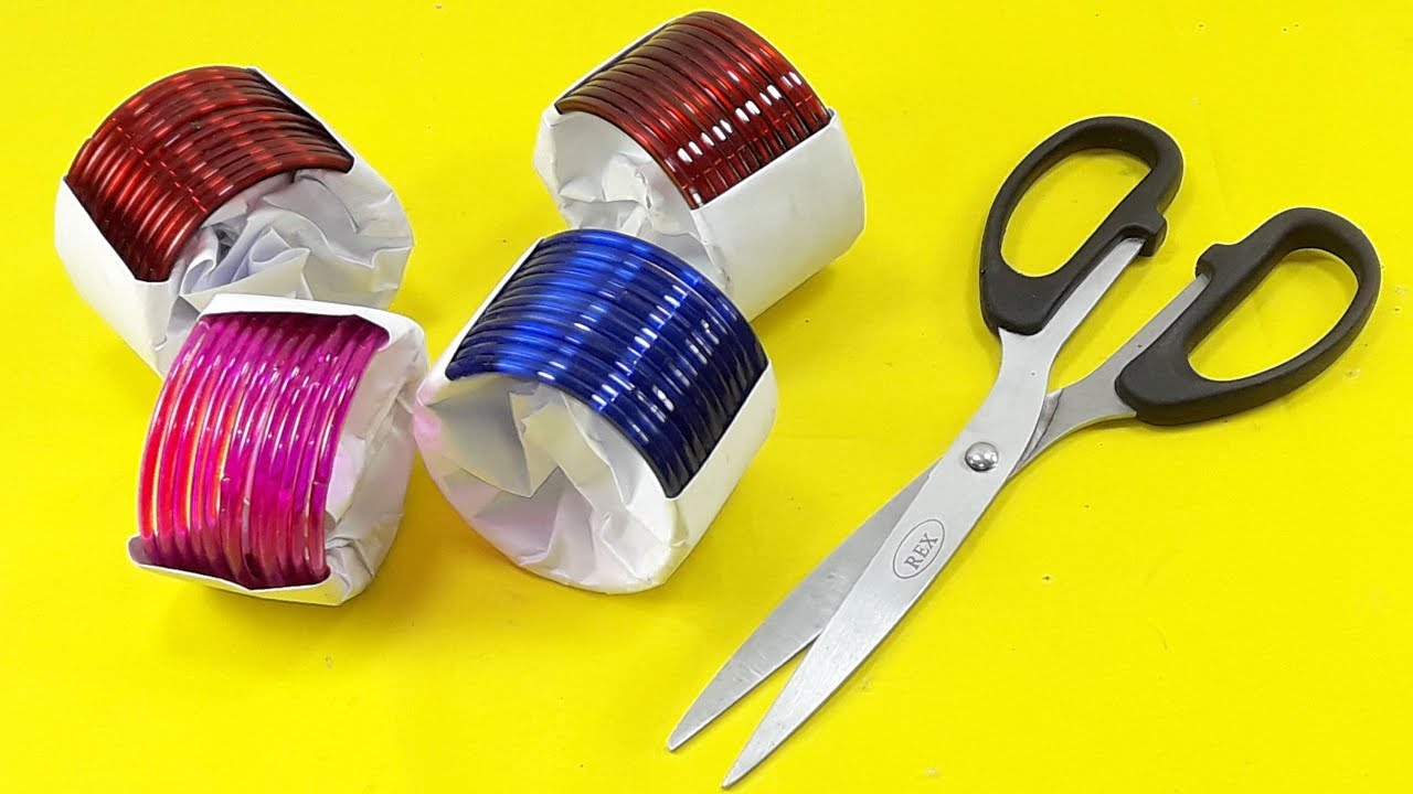 Amazing craft idea with New bangles | DIY arts and crafts | homemade ...