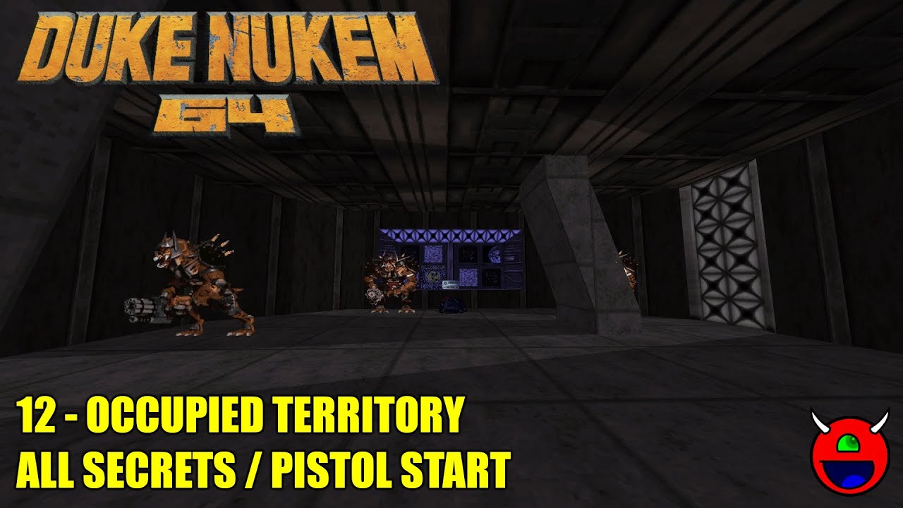 Duke Nukem 64 (RedNukem) - 12 Occupied Territory - All Secrets - YouTube