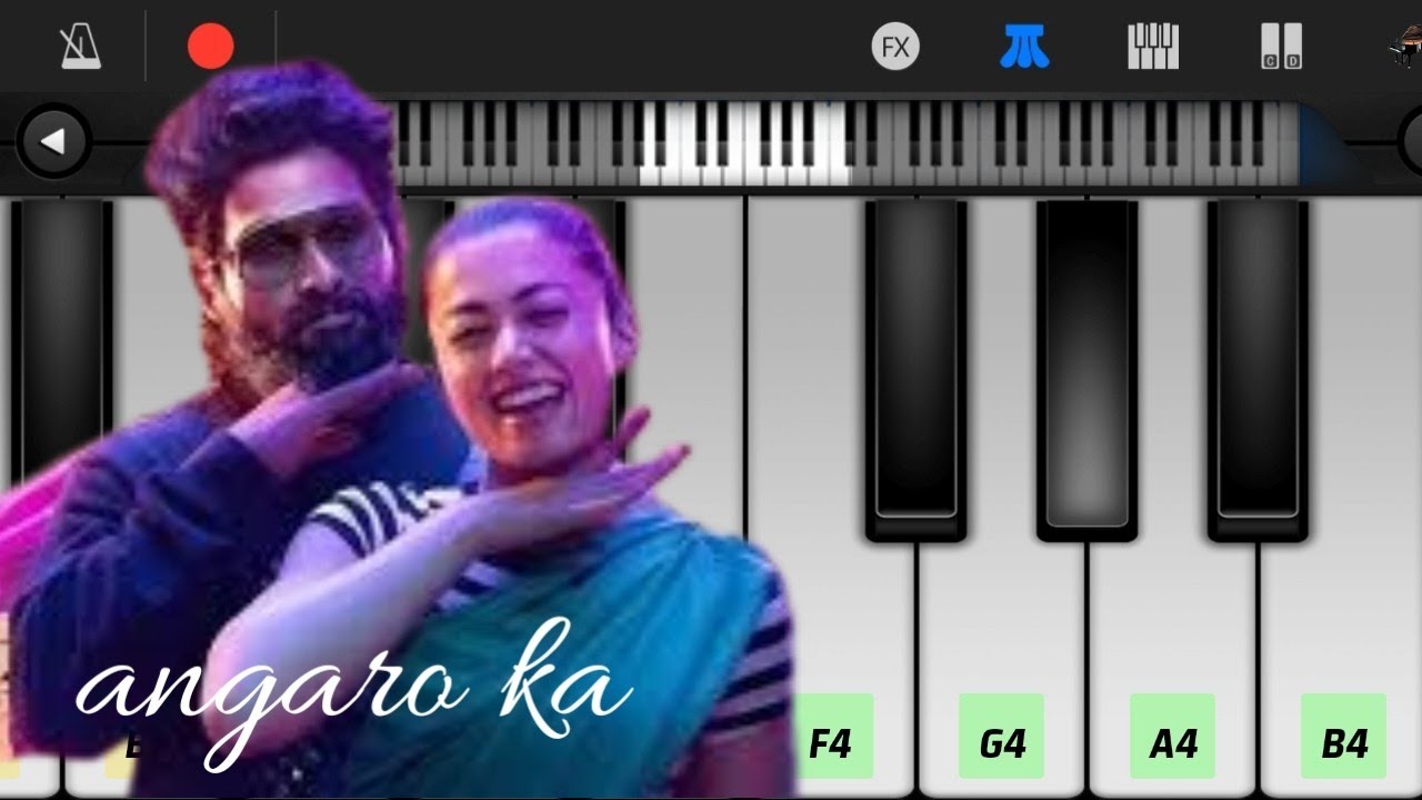 How To Play Angaro Song On Mobile Piano || Psr Musical - YouTube