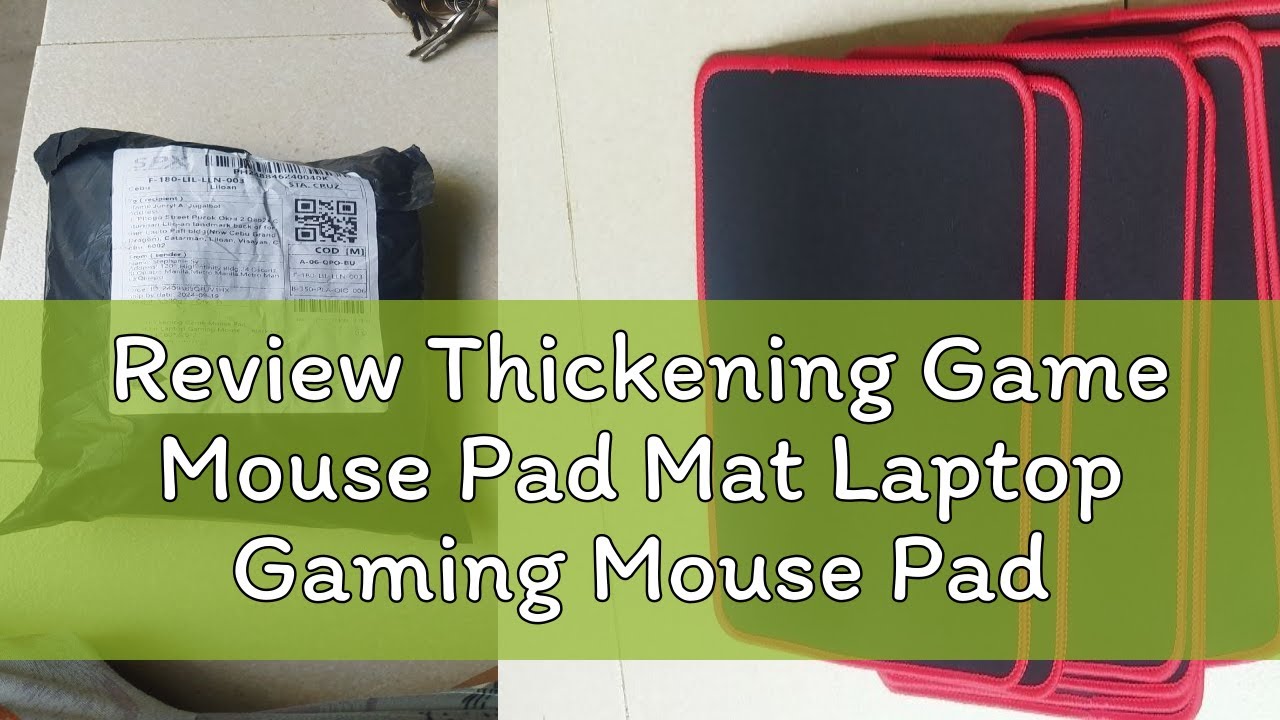 Review Thickening Game Mouse Pad Mat Laptop Gaming Mouse Pad 180*220*2 ...