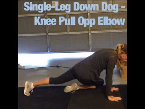 Move of the Day: Single Leg Down Dog - Knee Pull Opp Elbow - YouTube
