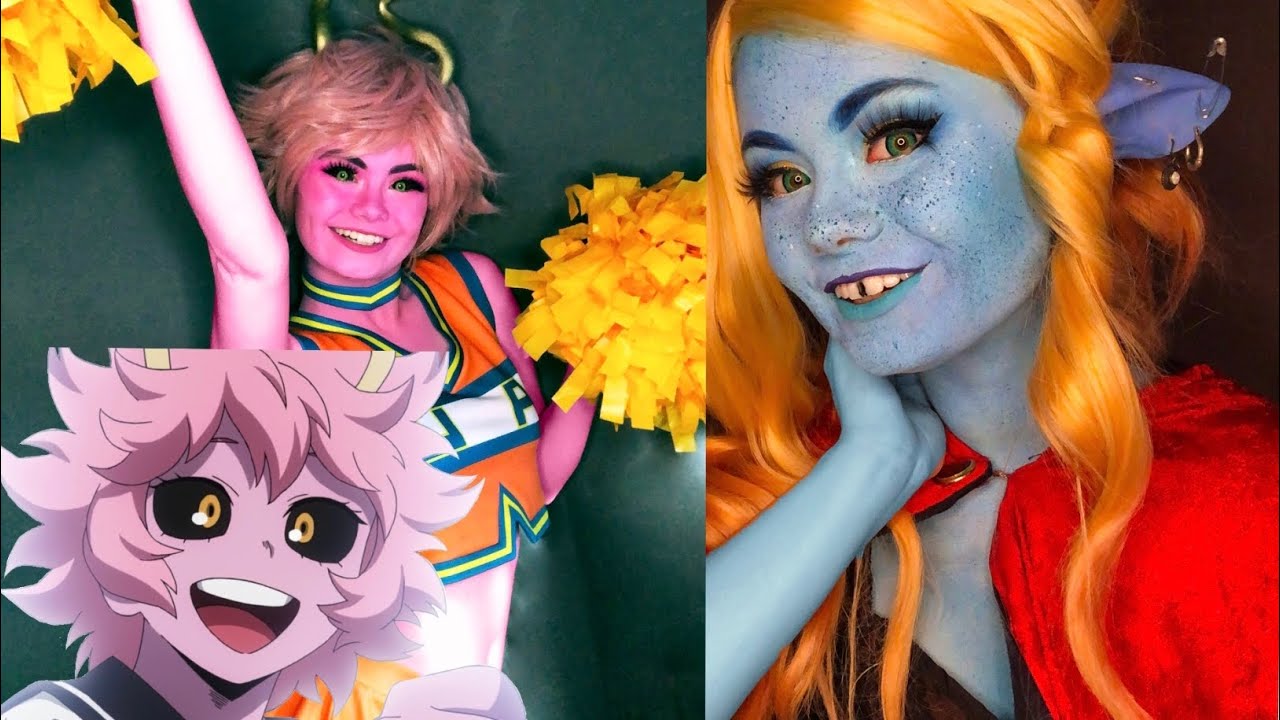 Mina Ashido Makeup Tutorial I Face Paint Tutorial - YouTube