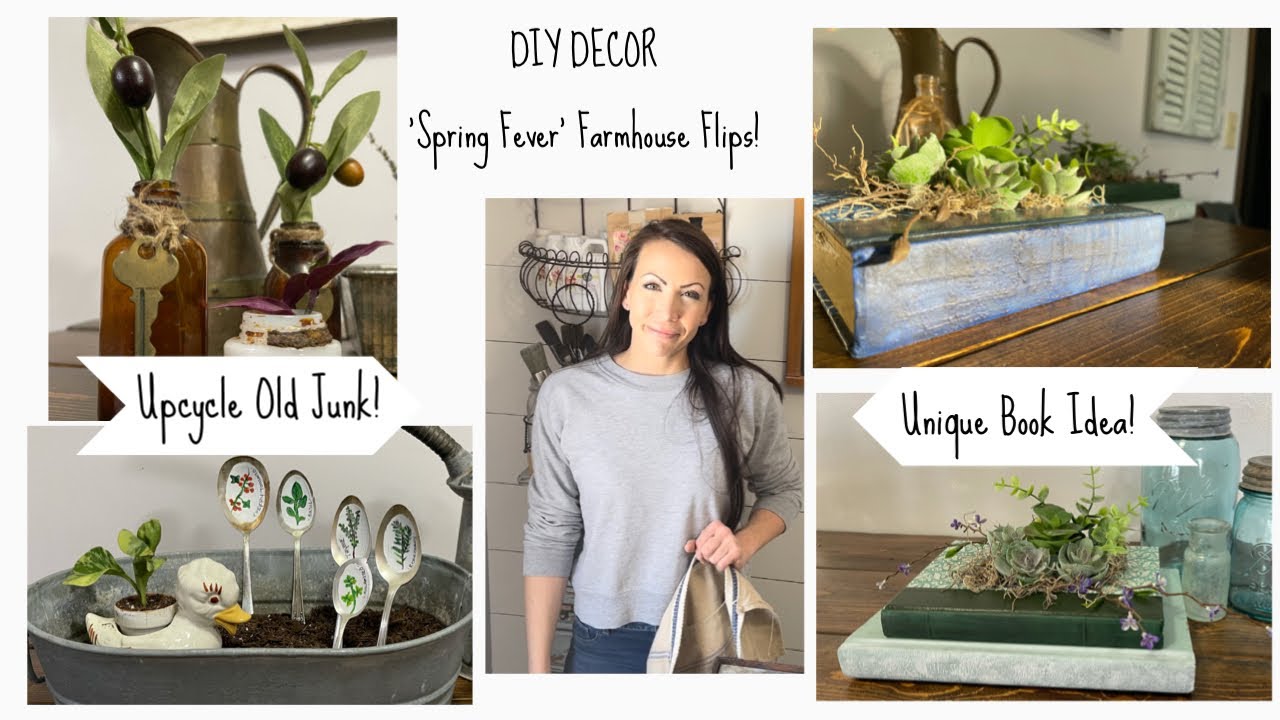 DIY Decor- “Spring Fever” Farmhouse Flips - YouTube