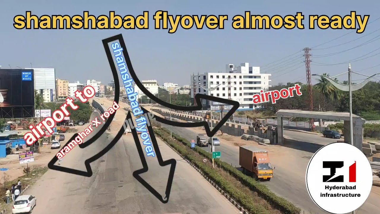 shamshabad flyover almost ready Hyderabad #flyover #rgia # ...