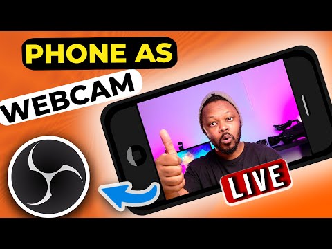 Use a PHONE as a WEBCAM in OBS for FREE with VDO Ninja | Wireless