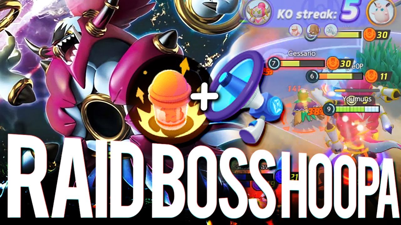 NEW HOOPA BUILD WINS 1v5 ?!?! HOOPA UNITE DAMAGE BUILD ! POKEMON UNITE ...