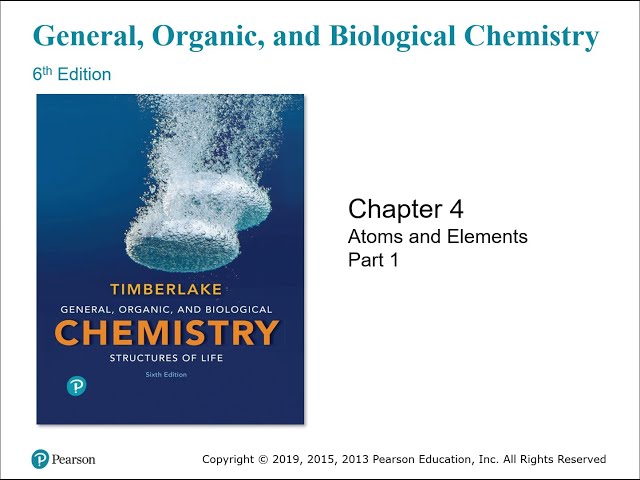 Ch104 Chapter 2 Atoms And The Periodic Table Chemistry Experiment #4